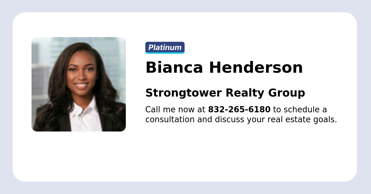 Platinum Real Estate Agent - Bianca Henderson