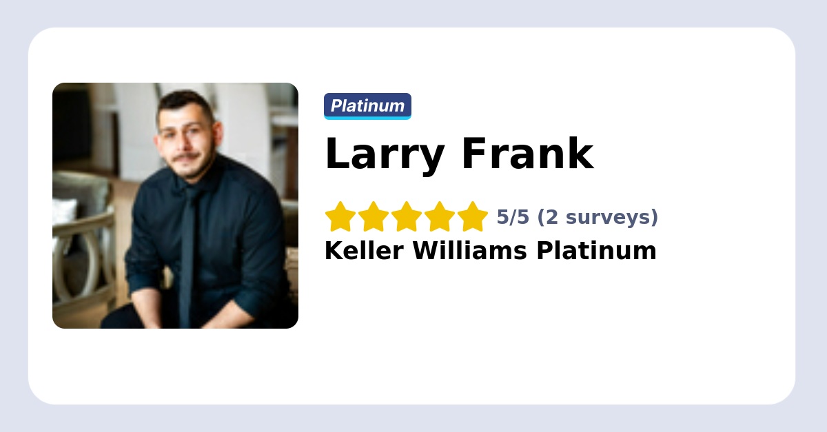 Platinum Real Estate Agent - Larry Frank