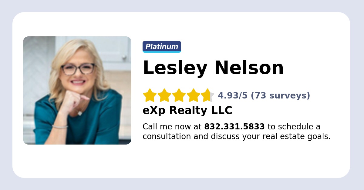 Platinum Real Estate Agent - Lesley Nelson