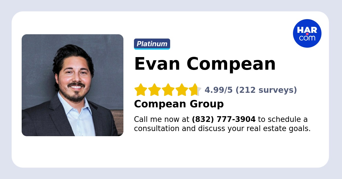 Evan Compean, TX Real Estate Agent - HAR.com