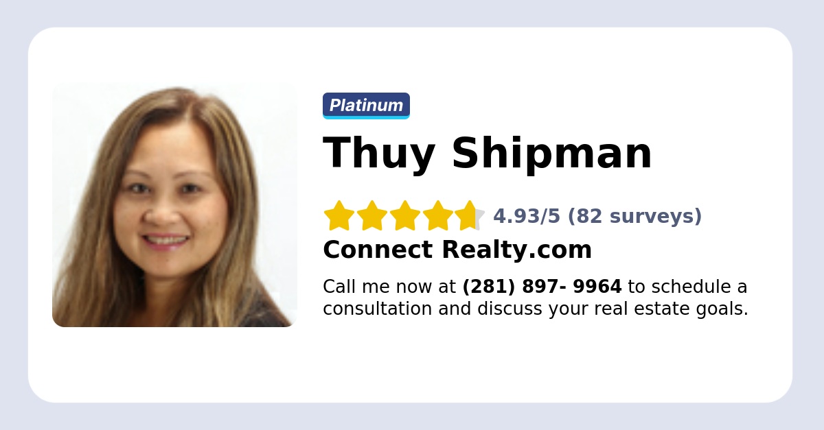 Platinum Real Estate Agent - Thuy Shipman