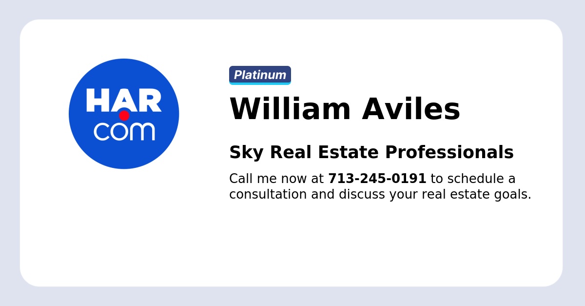 Platinum Real Estate Agent - William Aviles