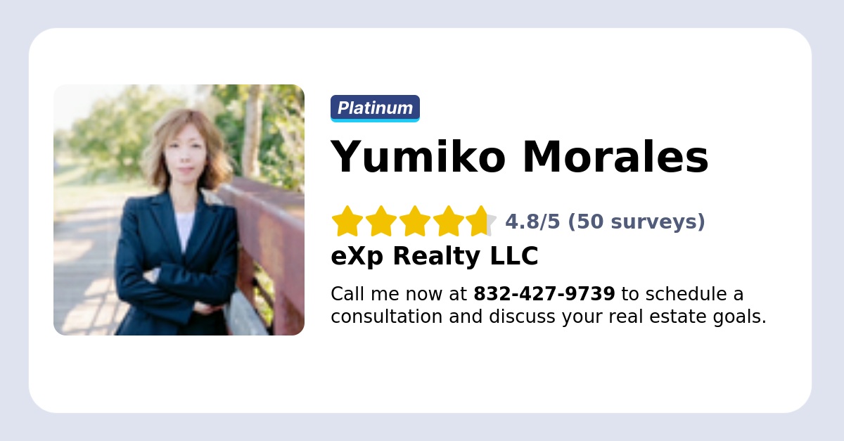 Platinum Real Estate Agent - Yumiko Morales