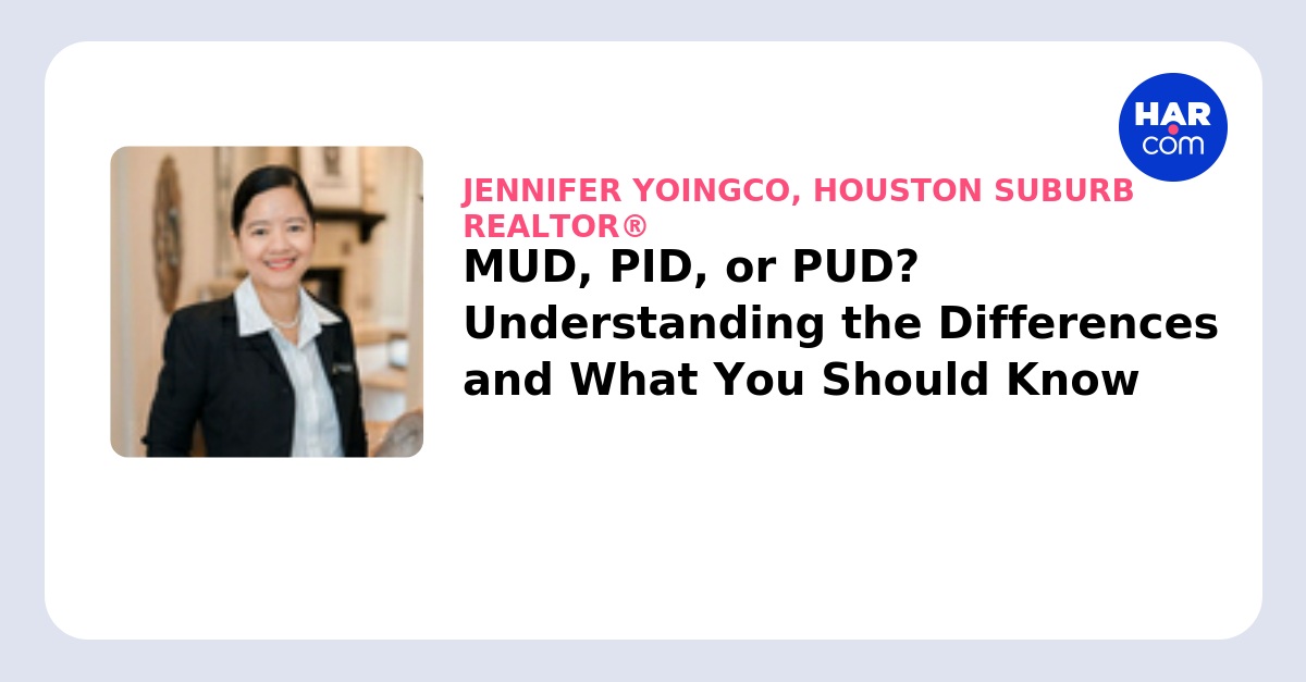 MUD, PID, or PUD? Understanding the Differences and What You Should ...