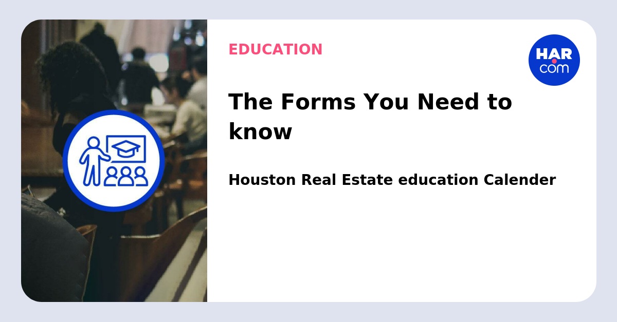 The Forms You Need to know - HAR.com