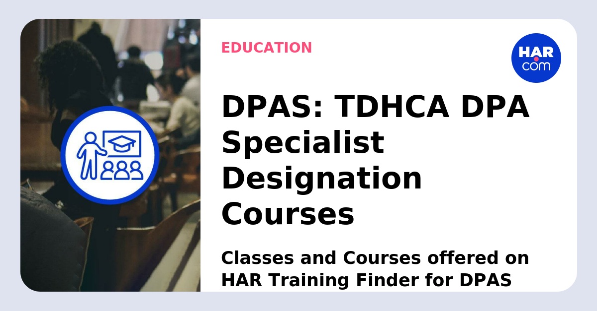 CRS: Certified Residential Specialist® Courses - HAR.com