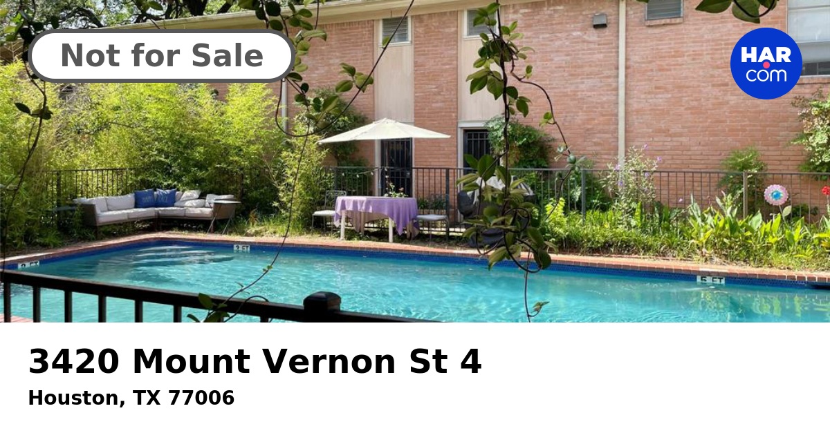 3420 Mount Vernon St 4, HOUSTON, TX 77006 - HAR.com