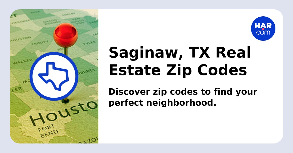 Saginaw, TX Real Estate Zip Codes - HAR.com