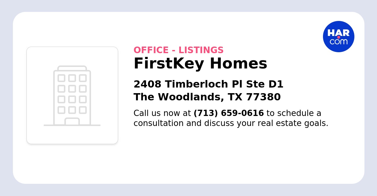 FirstKey Homes Listings - HAR.com