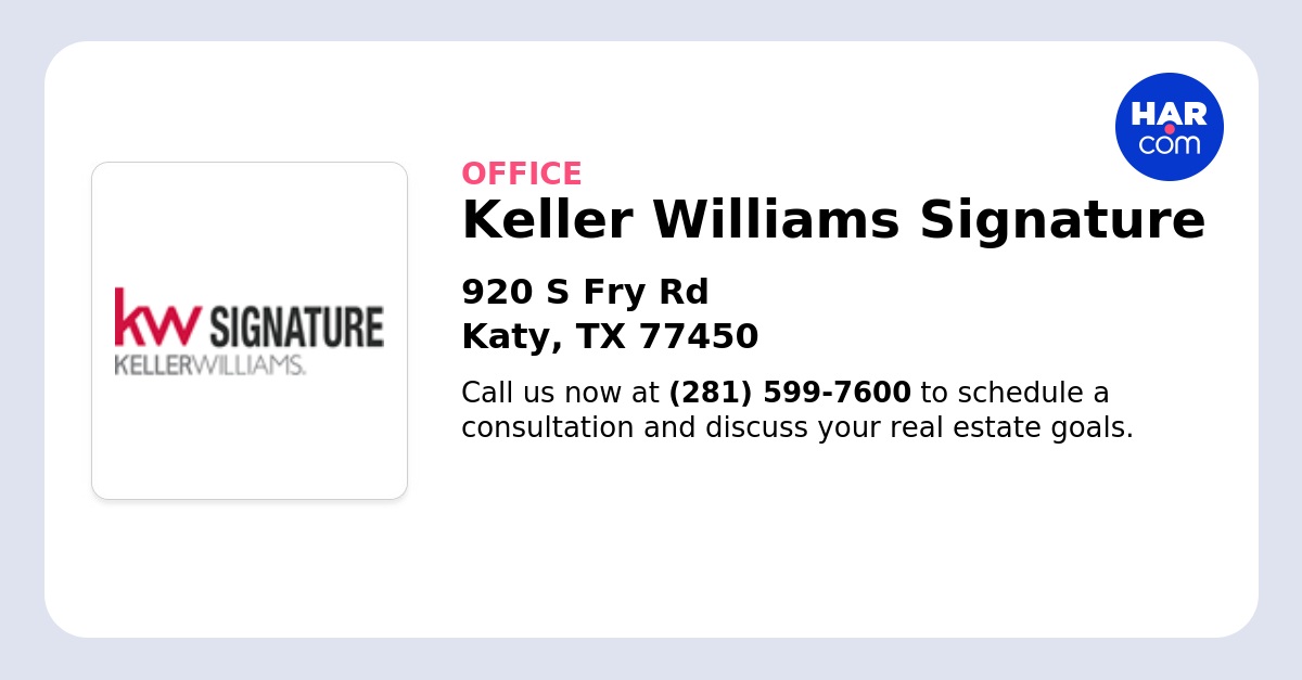 Keller Williams Signature Real Estate: Comprehensive Services in Katy ...