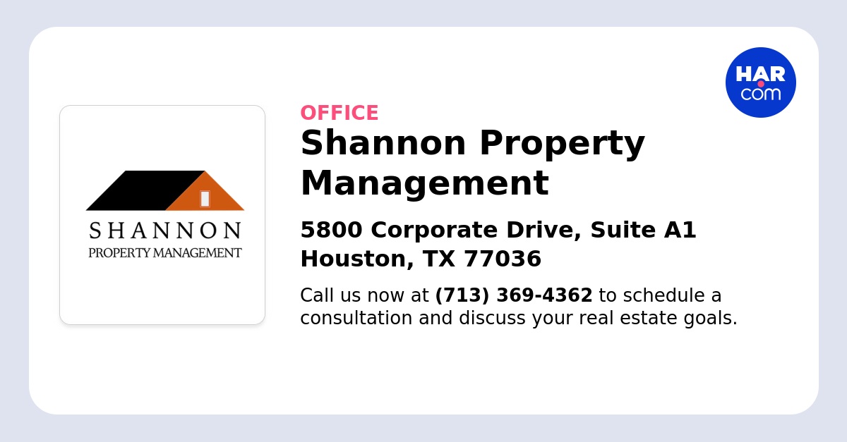 Shannon Property Management Real Estate: Comprehensive Services in ...