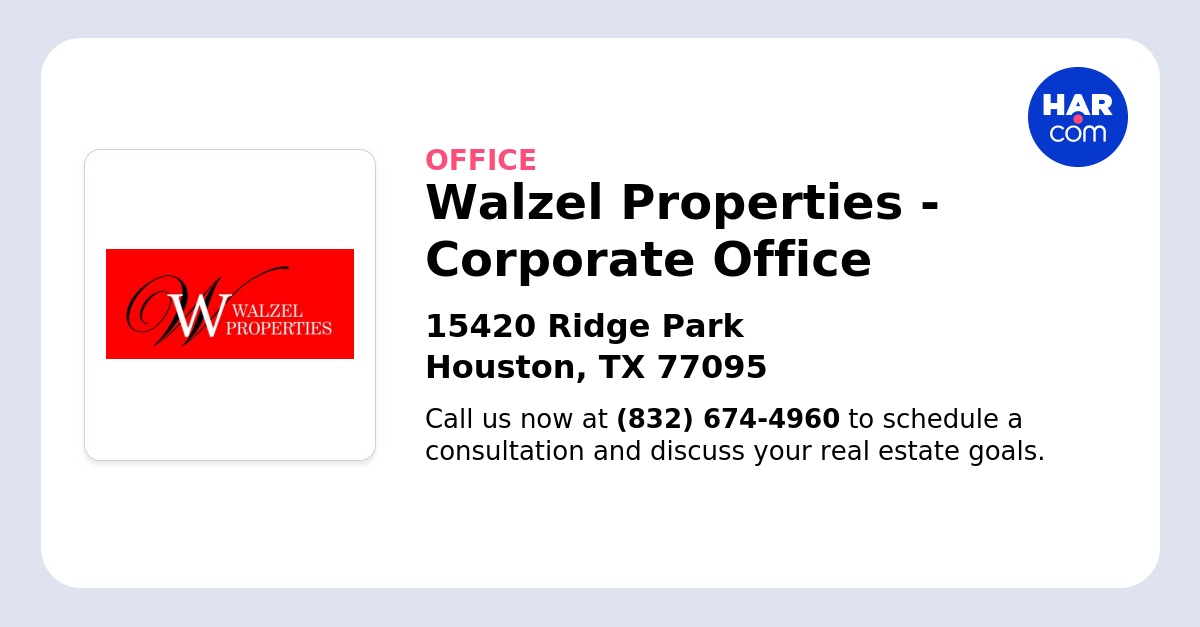 Walzel Properties - Corporate Office Real Estate: Comprehensive ...