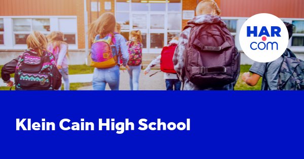 Klein Cain High School Klein, TX - HAR.com
